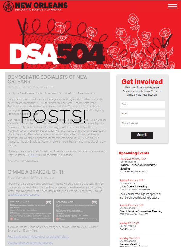 DSA New Orleans - DSA504 Site User Guide